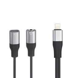 قیمت و خرید کابل تبدیل لایتنینگ به AUX / USB-C پرووان مدل PCA46 طول 0. ...