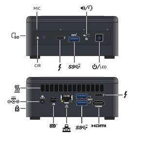 قیمت و خرید کامپیوتر کوچک اینتل Intel NUC11PAHi3-16GB-256GB