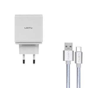 قیمت و خرید شارژر دیواری 65 وات لیتو مدل LH-21 به همراه کابل تبدیل USB-C