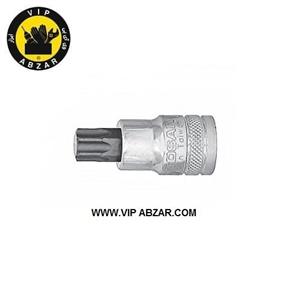 قیمت و خرید بکس تکی 1/2 اینچ توسن کوتاه E ستاره ای مدل T1253-38E