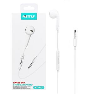 قیمت و خرید هندزفری تک گوش سیمی نیتو NITU NT-H17