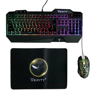 قیمت و خرید ست موس و کیبورد گیمینگ VERITY KB6111CW