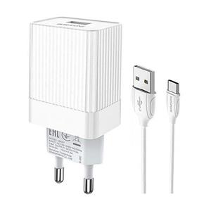 قیمت و خرید شارژر دیواری بروفون مدل BA47 A QC3 به همراه کابل Type-C