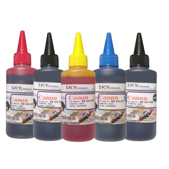 قیمت و خرید جوهر پرینتر کانن 4 رنگ Canon Sky Colors 100ml