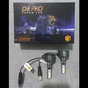 قیمت و خرید هدلایت خودرو D8 pro پایه h7 رنگ سفید بسته دو عددی