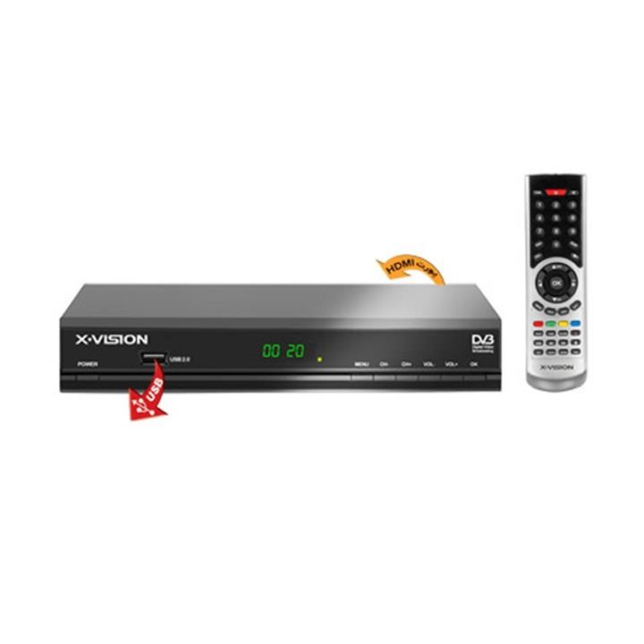 قیمت و خرید دستگاه گیرنده دیجیتال ستاپ باکس ایکس ویژن مدل X.Vision XDVB 210 DVB-T