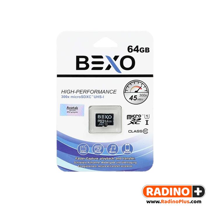 قیمت و خرید رم میکرو 64 گیگ بکسو مدل Bexo 300X 45mb