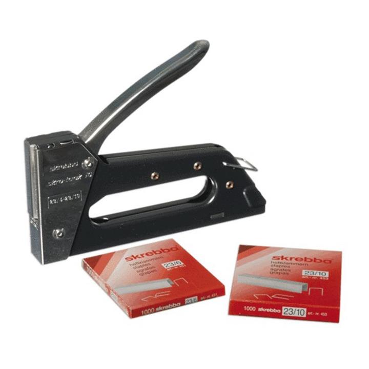 قیمت و خرید منگنه کوب اسکربا مدل tack 10 به همراه 2 بسته سوزن منگنه