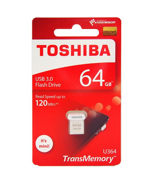 قیمت و خرید فلش توشیبا USB3.0 ظرفیت 64 گیگابایت مدل U364