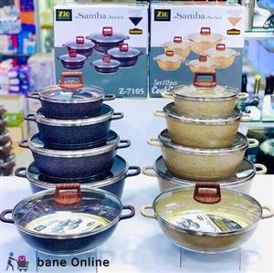 قیمت و خرید سرویس قابلمه گرانیتی زیو ترکیه 10 پارچه مدل Z-7105