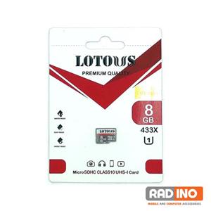 قیمت و خرید رم میکرو 8 گیگ لوتوس مدل Lotous 433X