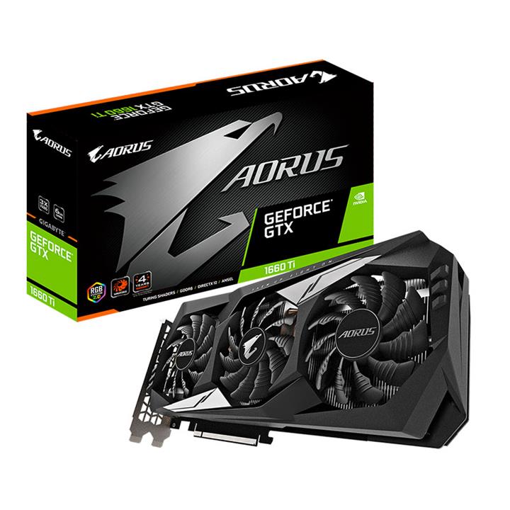 قیمت و خرید کارت گرافیک گیگابایت GIGABYTE AORUS GeForce GTX 1660 Ti 6G ...