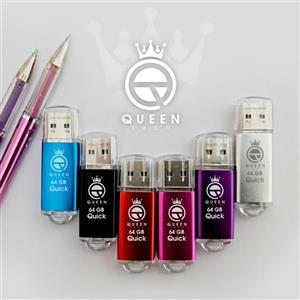 قیمت و خرید فلش مموری 64 گیگ به همراه otg type c مدل +QUICK C برند QUEEN TECH