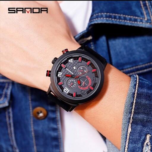 قیمت و خرید ساعت مچی مردانه ضد آب تقویمدار تک موتور Sanda