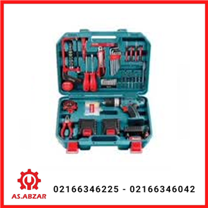 قیمت و خرید کیت دریل شارژی چکشی 53 عددی رونیکس مدل RS-8018