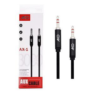 قیمت و خرید کابل Aux برند Ako مدل Ax-1 سه متری کنفی سرفلزی در انواع رنگبندی