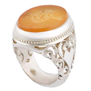 قیمت و خرید انگشتر نقره مردانه بازرگانی میلادی مدل رکاب دست ساز استاد ...