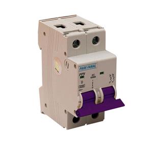 قیمت و خرید کلید مینیاتوری یک پل + نول 40 آمپر پارس فانال مدل B40-10K-1P