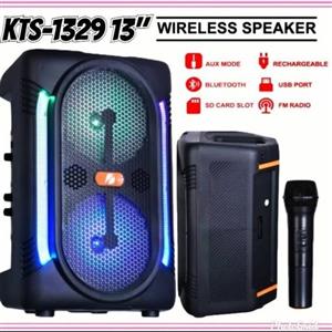 قیمت و خرید اسپیکر بلوتوثی قابل حمل مدل KTS1329 رنگ مشکی دارای میکروفن ...