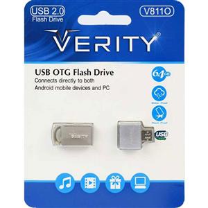 قیمت و خرید فلش وریتی مدل V810 O ظرفیت 64 گیگابایت به همراه OTG