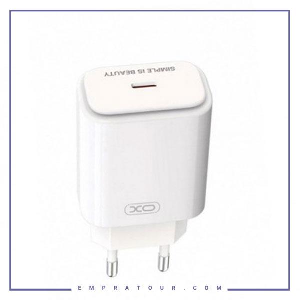 قیمت و خرید آداپتور شارژ 20 وات همراه با کابل ایکس او XO-L90B(EU) Quick Charger Suit