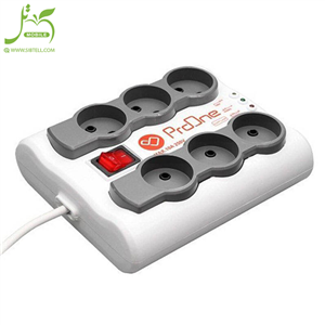 قیمت و خرید محافظ برق 6 خانه آنالوگ ProOne کلید دار1.5 متری مدل pps610
