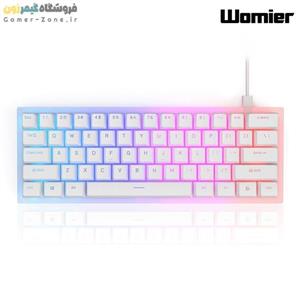 قیمت و خرید کیبورد گیمینگ مکانیکال بدنه شفاف وومیر مدل Womier K61 RGB ...
