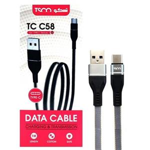 قیمت و خرید کابل تبدیل USB به USB-C تسکو مدل TC C58