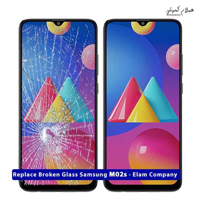 قیمت و خرید تعویض گلس تاچ ال سی دی سامسونگ M02s – ضمانتی و بدون ریسک