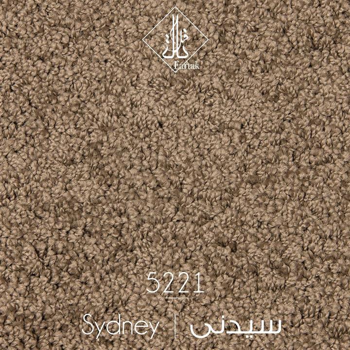 قیمت و خرید موکت ظریف مصور طرح سیدنی تک رنگ نسکافه ای 5221