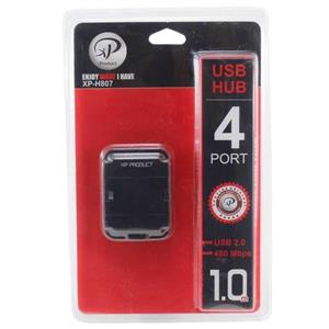 قیمت و خرید هاب USB 2.0 چهار پورت XP Product مدل H807 سیاه