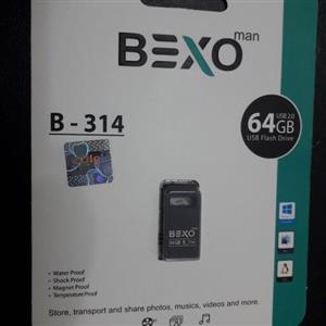 قیمت و خرید فلش 64 گیگ بکسو مدل 314 بلک استیل