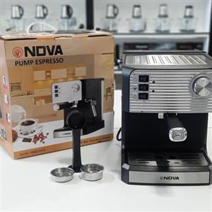 قیمت و خرید اسپرسوساز NDVA مدل 195توان مصرفی 850W توان بخار 20 بار تک شات و دو شات