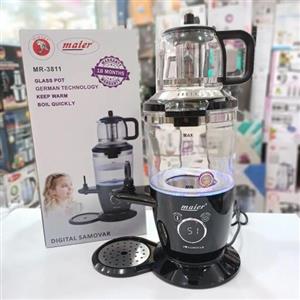 قیمت و خرید سماور برقی دیجیتالی مایر آلمان مدل 3811 توان 1500 واتحجم کتری 3لیتر حجم قوری یک لیتر