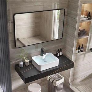 قیمت و خرید روشویی سرامیکی دیواری کد CD003 طول 80 سانتی متر