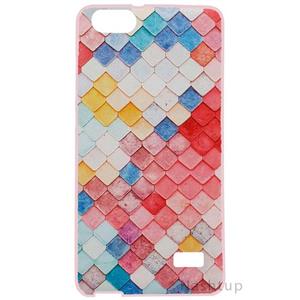 قیمت و خرید قاب فانتزی طرح دار صورتى کد e55 گوشى Huawei Honor 4C