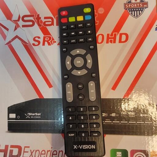 قیمت و خرید کنترل گیرنده دیجیتال ایکس ویژن مدل استارست XVISION