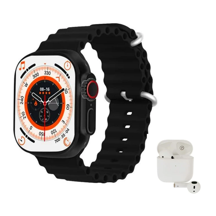 قیمت و خرید ساعت هوشمند مدل W26 ULTRA Max BLC به همراه هندزفری بلوتوثی