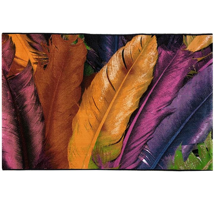 قیمت و خرید فرش ماشینی مدرن طرح فانتزی مدل پر رنگین کد 9156