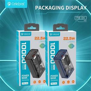 قیمت و خرید پاوربانک سلبریت مدل pb04 ظرفیت 10000 میلی آمپر ساعت