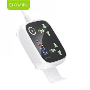 قیمت و خرید چند راهی برق و شارژر باوین Bavin PC830 دارای 4 پورت