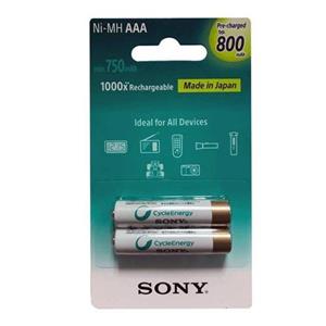 قیمت و خرید باتری نیم قلمی قابل شارژ سونی Sony Ni-MH AAA 800mah Battery