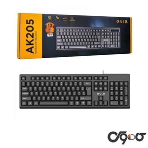 قیمت و خرید کیبورد سیم دار aula مدل ak205