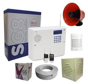 قیمت و خرید پکیج دزدگیر سیم کارتی و تلفن ثابت هوشمند برند سایلکس مدل SG8