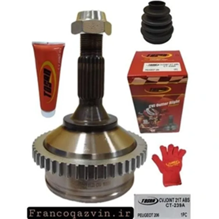 قیمت و خرید سر پلوس پژو 206 21 خار TOSAN ABS