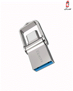 قیمت و خرید فلش 64 گیگ وریتی دو سریک سر تایپ سی VERITY مدل USB3.0 O512 Type-C