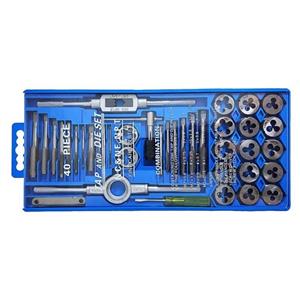 قیمت و خرید مجموعه 40 عددی مته حدیده قلاویز و حدیده مدل m40