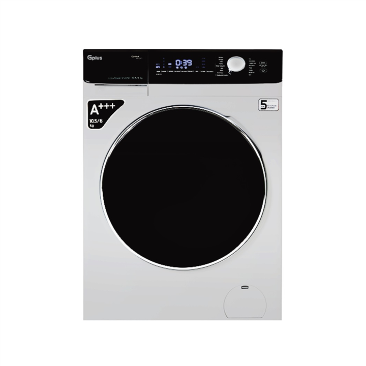 قیمت و خرید ماشین لباسشویی جی پلاس 10.5 کیلویی مدل GWM-P105