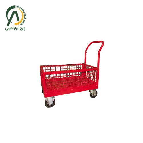 قیمت و خرید چرخ دستی چهار چرخ حفاظ دار لوله سنگین با چرخ درجه یک 300 ...