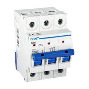 قیمت و خرید کلید مینیاتوری سه پل 20 آمپر چانت مدل NB7-3P C 20 A 6 KA